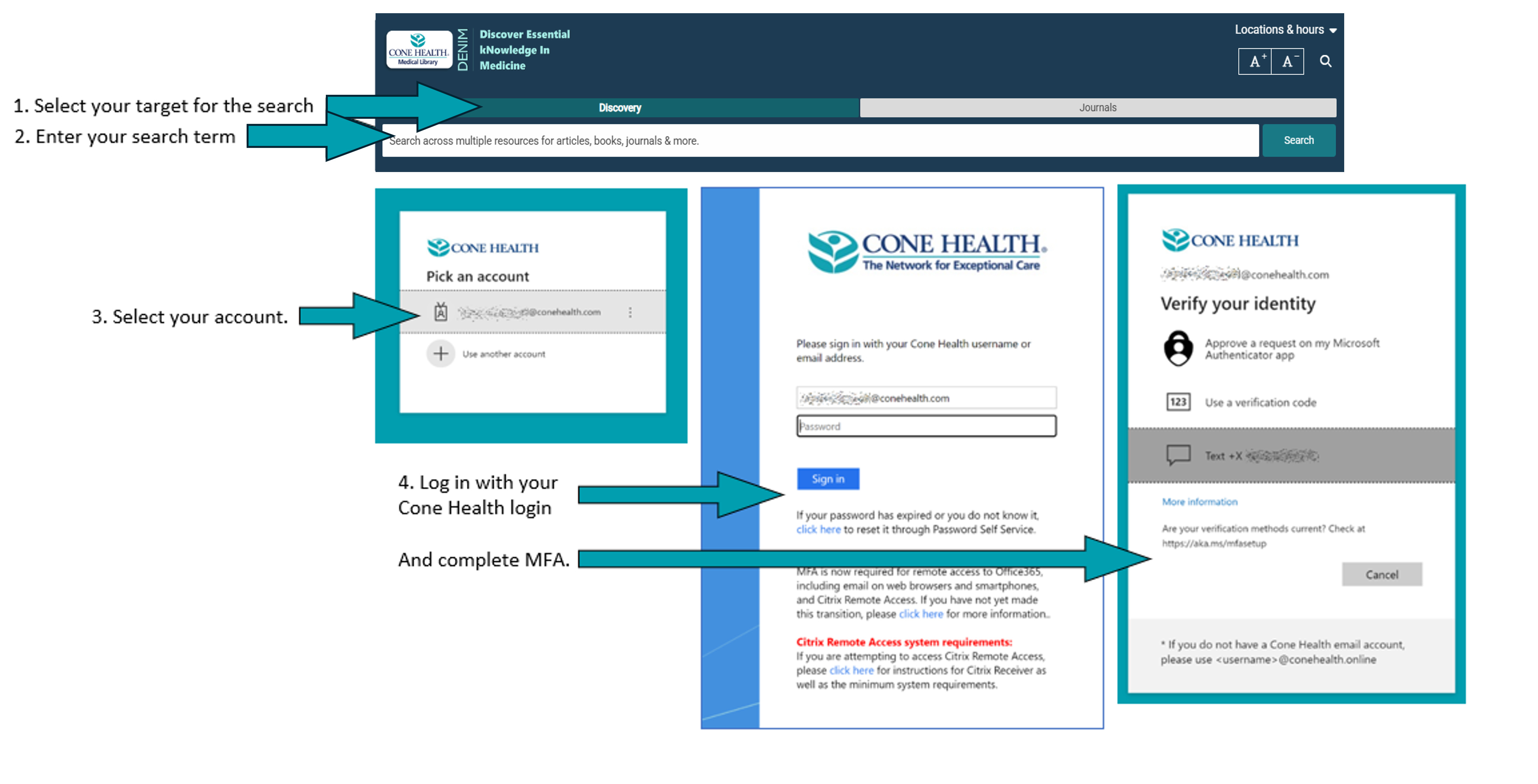 Remote Access | Cone Health Medical Library